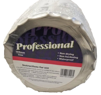 DPC Double Sided Jointing Tape (Butyl) 100mmx15m pond liner roofing ...