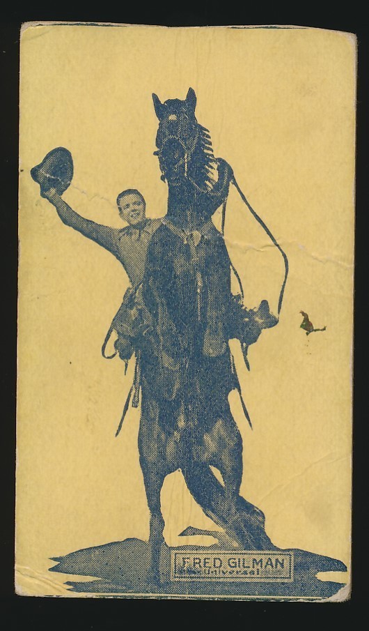 1920's W-Uncataloged "Wild Colors-Name in Box" Strip Card *FRED GILMAN ...