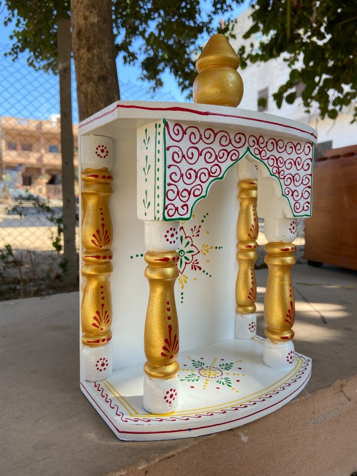 Di Legno Bianco Dipinta Stanghetta da Parete Altare Religioso ...