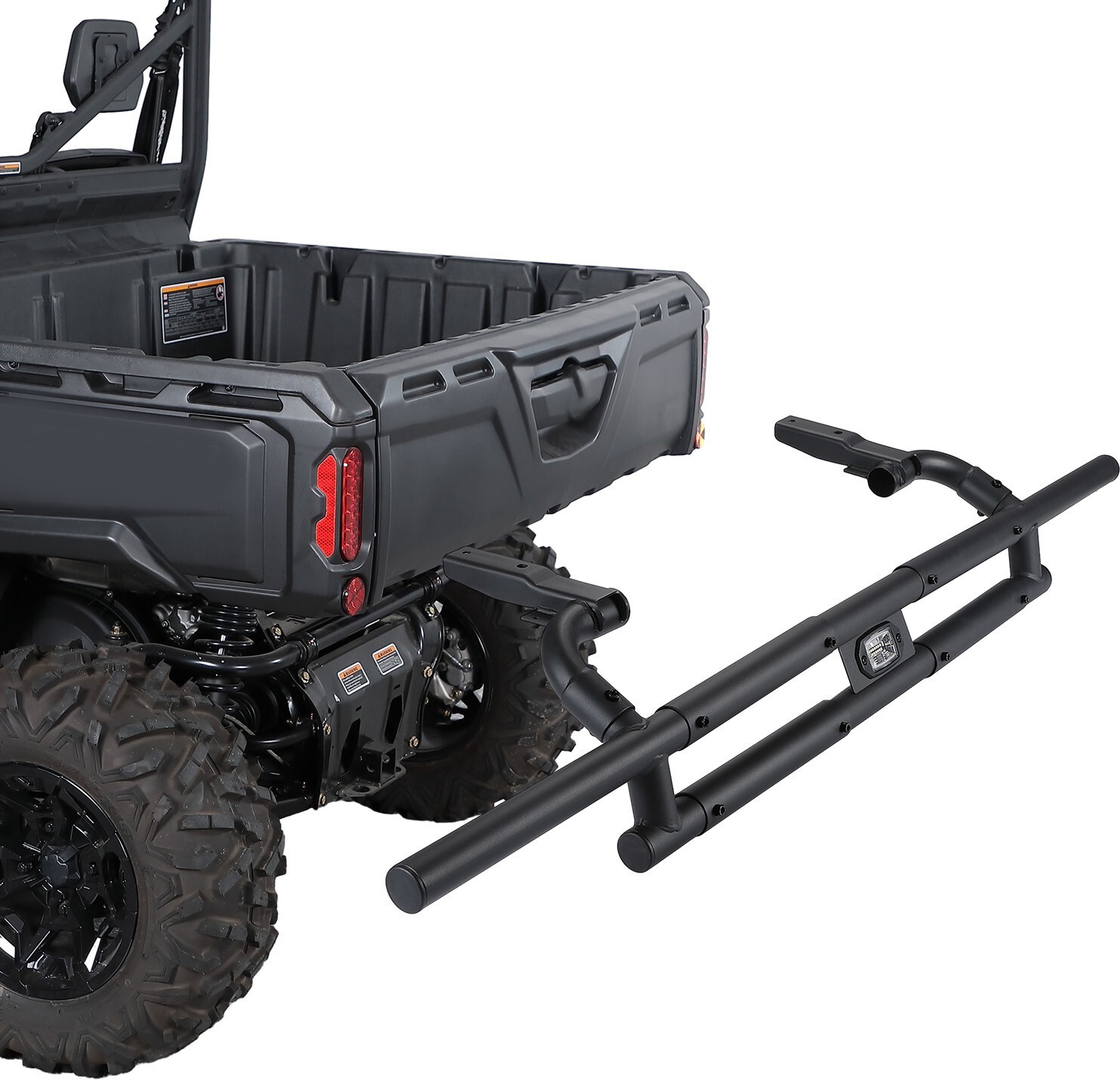 Heavy Duty Rear Bumper w/ LED Light for Can Am Defender HD5/7/8/9/10 ...