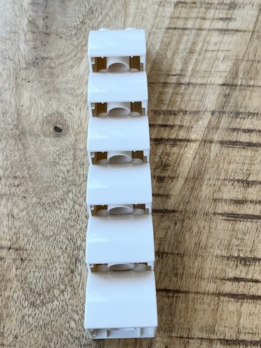 LEGO Duplo Brick 2x2x1-1/2 Slope Curved White Lot of 6 Building Blocks ...