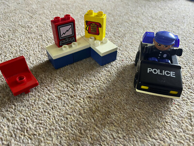 Vintage DUPLO LEGO 2654 Police Dispatch Unit 1991-Incomplete | eBay