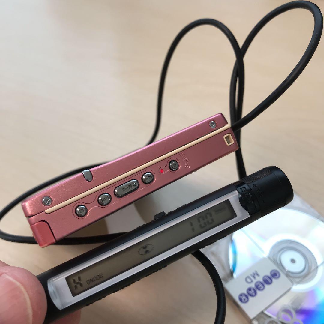 SONY Walkman MZ-E720 Portable MD Mini Disc player Pink with SONY Walkman MZ-E720 Portable MD Mini Disc player Pink with