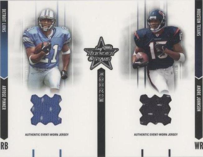 2003 Leaf Rookies & Stars - Rookie Dual Jersey Andre Johnson, Artose ...