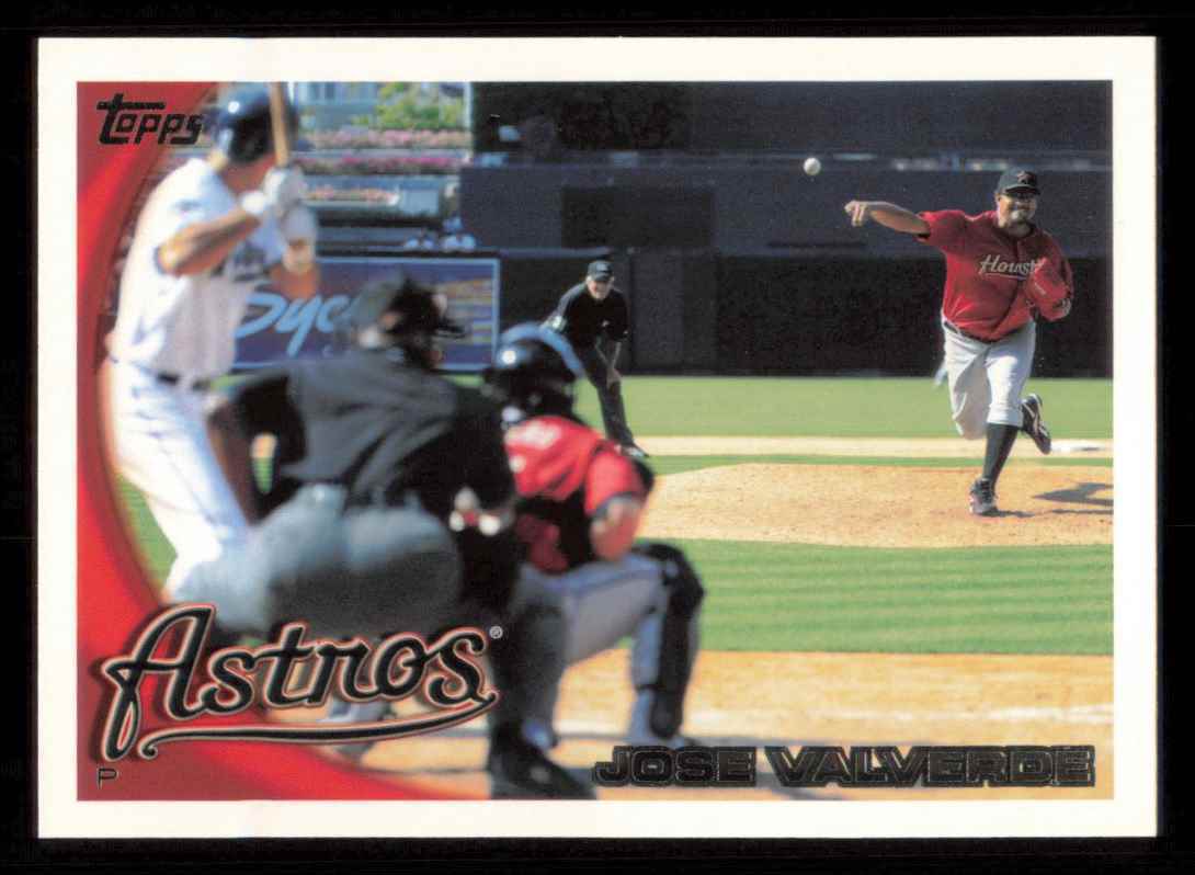 2010 Topps Jose Valverde Houston Astros #311 | eBay