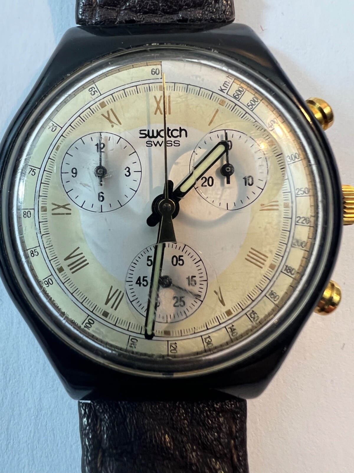 1990's Vintage Swatch Watch Chronograph Quartz Precis… - Gem
