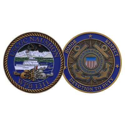 USCG COAST GUARD CUTTER USCGC WPB-1311 NAUSHON 1.75" CHALLENGE COIN | eBay