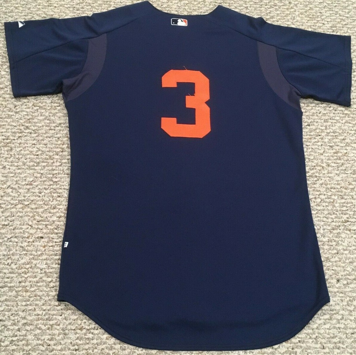 ALAN TRAMMELL size 44 #3 2003-2005 DETROIT TIGERS GAME USED JERSEY BP ...