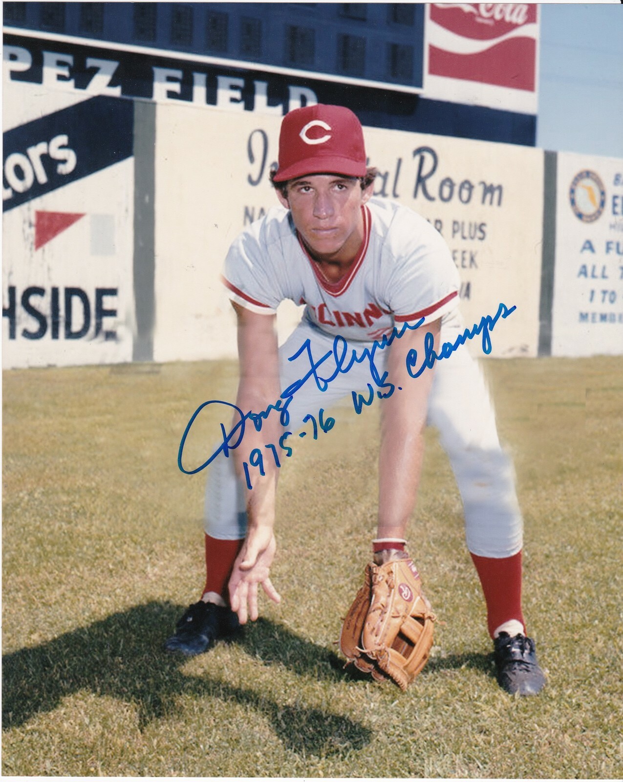 DOUG FLYNN CINCINNATI REDS 1975-76 WS CHAMPS ACTION SIGNED 8x10 | eBay