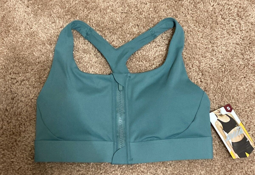 Avia Teal Blue Green Sports Bra Unlined Athletic Activewear Small 4-6 ...