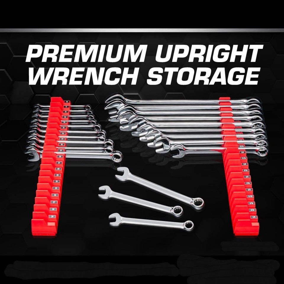 80 PCS/Set Magnetic Wrench Organizer Shelf Practical Wrench Tool ...