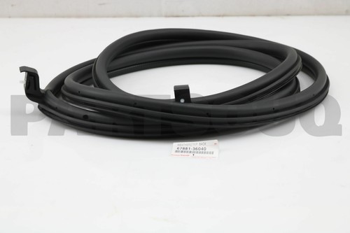 6788136040 Genuine Toyota WEATHERSTRIP, BACK DOOR 67881-36040 | eBay