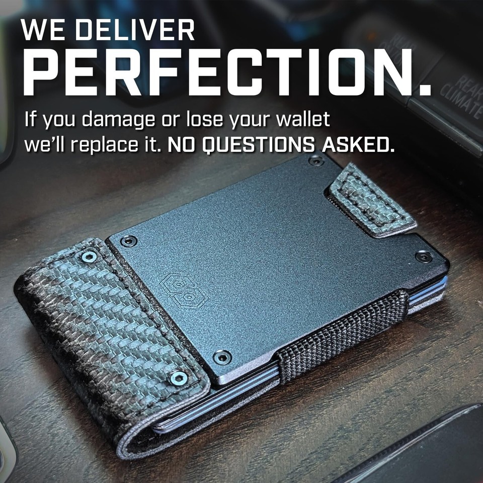 PROOF Wallet | Slim Minimalist Wallets for Men | Leather & Metal ...