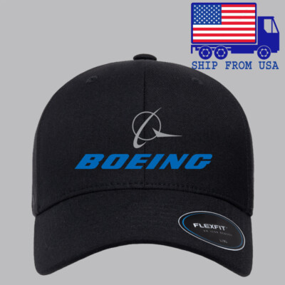 Boeing American Aircraft Black Hat Baseball Cap Size S/M & L/XL | eBay