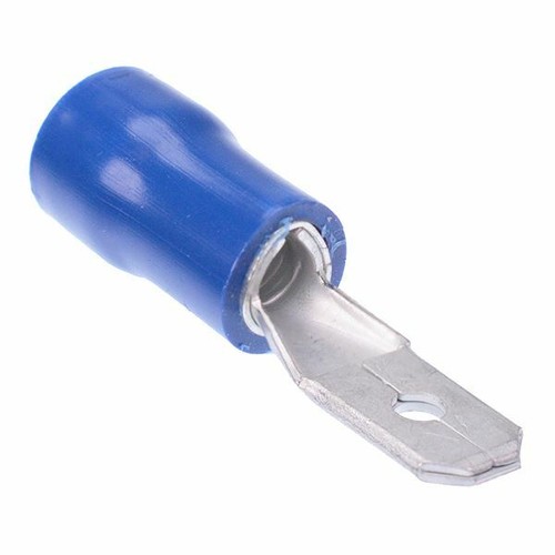 4.8mm Bleu Mâle Double Connecteur à Sertir Terminal (Paquet De 100 ...