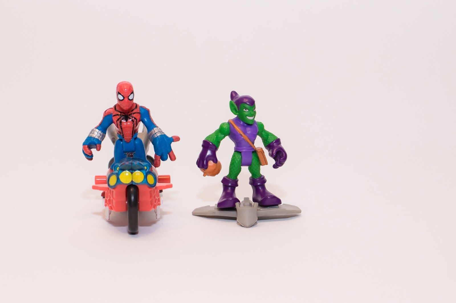 Imaginext Marvel Spider-Man & Green Goblin Action Figures 3" | eBay