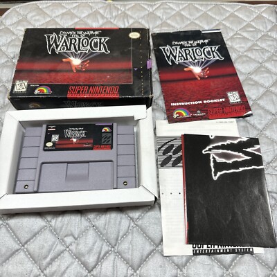 WARLOCK Super Nintendo SNES Video Game Complete CIB 1994 | eBay