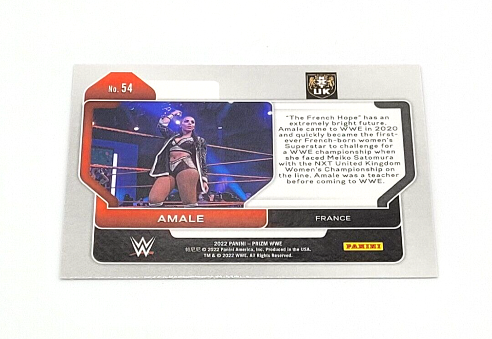 2022 Panini Prizm WWE Amale Rookie Card #54 | eBay