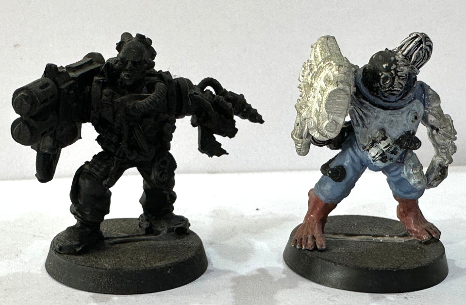 5x Adeptus Mechanicus Gun Servitor miniatures Warhammer 40k metal orig ...