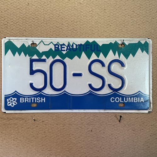 Beautiful British Columbia Personalized License Plate BC 50 SS | eBay