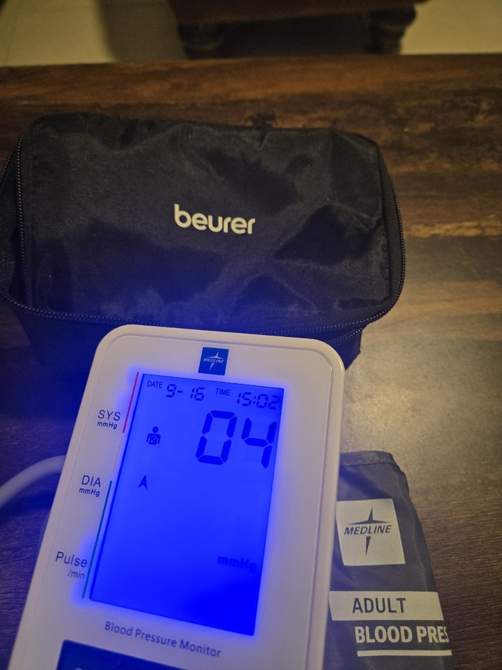 Medline MDS4001 One Button Digital Pulse & Blood Pressure Monitor Unit ...