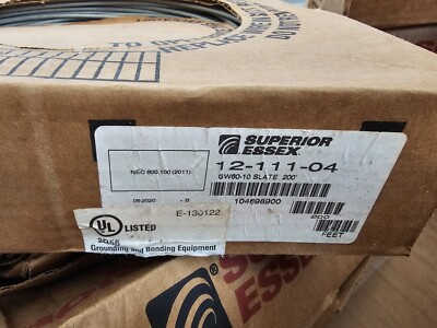 Superior Essex Cable 10 AWG Gray 200' Coil Ground Wire Jacketed Cable ...