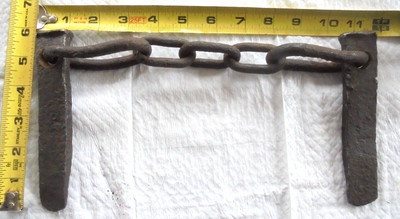 Antique Logging IRON LOG DOG Chain & Stakes Hand Forged Tool | eBay