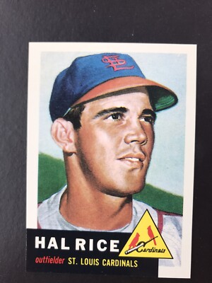 1991 TOPPS - 1953 TOPPS ARCHIVES - REPRINT # 93 HAL RICE - ST. LOUIS ...