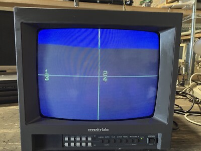 Vintage Security Labs 14” Retro Color Gaming Quad Monitor SLM418c | eBay
