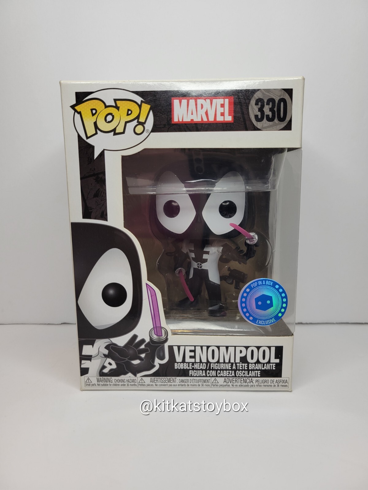 Funko POP! Marvel: Venompool #330 | Pop in a Box/Mama Mio Exclusive ...