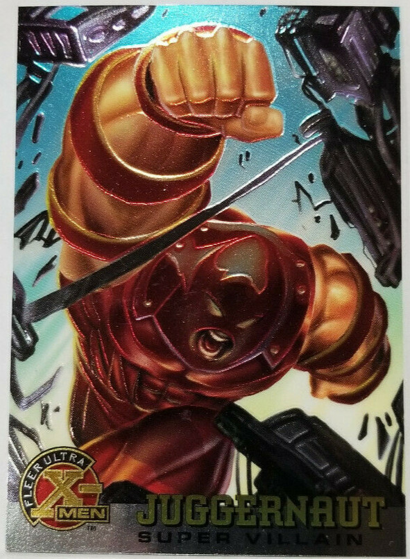 Juggernaut 1995 Fleer Ultra X-men Marvel SUPER VILLAIN Chromium Card ...