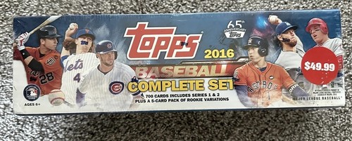 Sealed 2016 Topps Baseball Complete Factory Set w/ 5 Card Park Rookie ...
