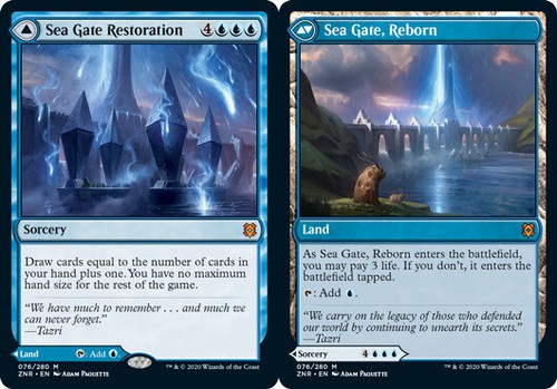 1x Sea Gate Restoration // Sea Gate, Reborn NM-Mint, English Zendikar ...