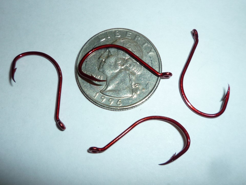VMC OCTOPUS BEAK HOOKS - BULK - YOUR CHOICE OF SIZES - 9299 - TIN RED ...