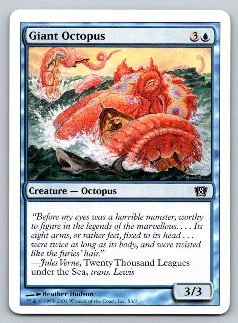 # S3/7 Giant Octopus Creature - Octopus 2003 MTG Magic The Gathering | eBay