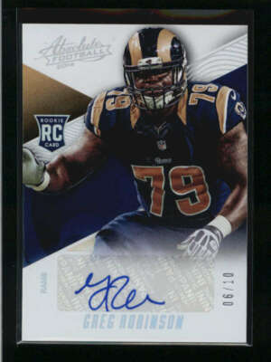 GREG ROBINSON 2014 ABSOLUTE GOLD SPECTRUM ROOKIE AUTOGRAPH AUTO #06/10 ...