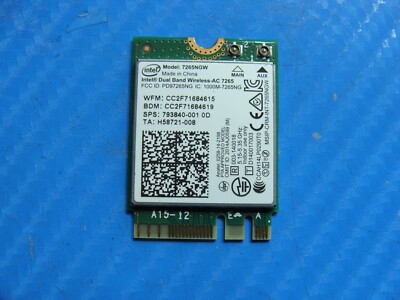 HP Stream 14” 14 Pro G3 Genuine Laptop WiFi Wireless Card 7265NGW ...
