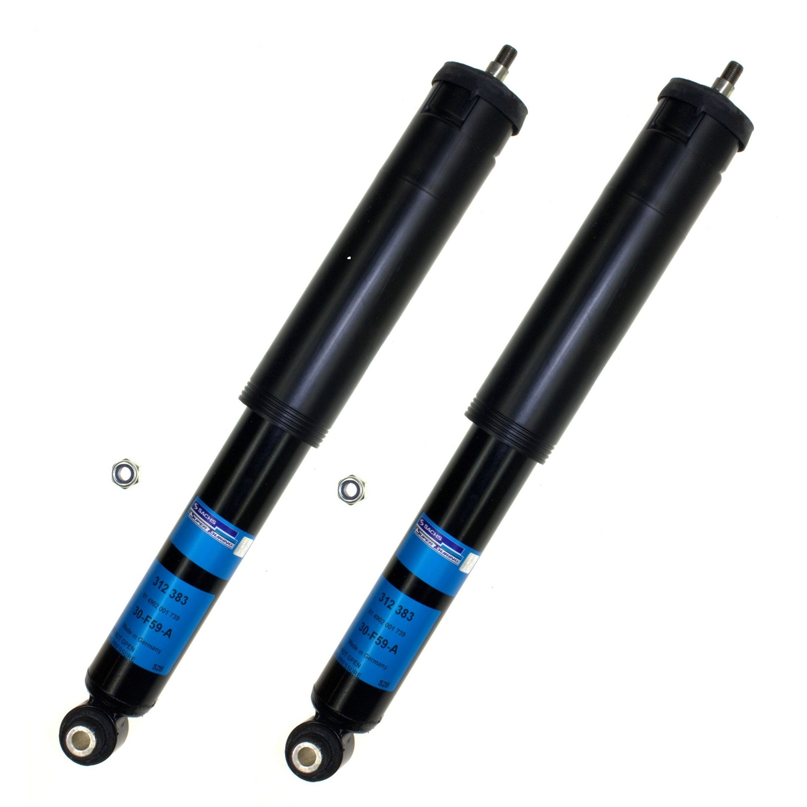 Pair Set of 2 Rear Sachs Shock Absorber Set For Mercedes W211 E320 ...