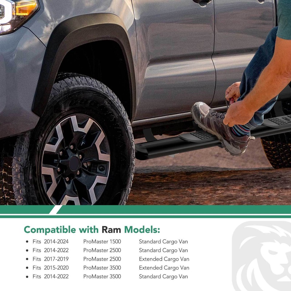 for Ram ProMaster 1500 2500 3500 Standard/Extended Cargo Van 6.5" Side ...
