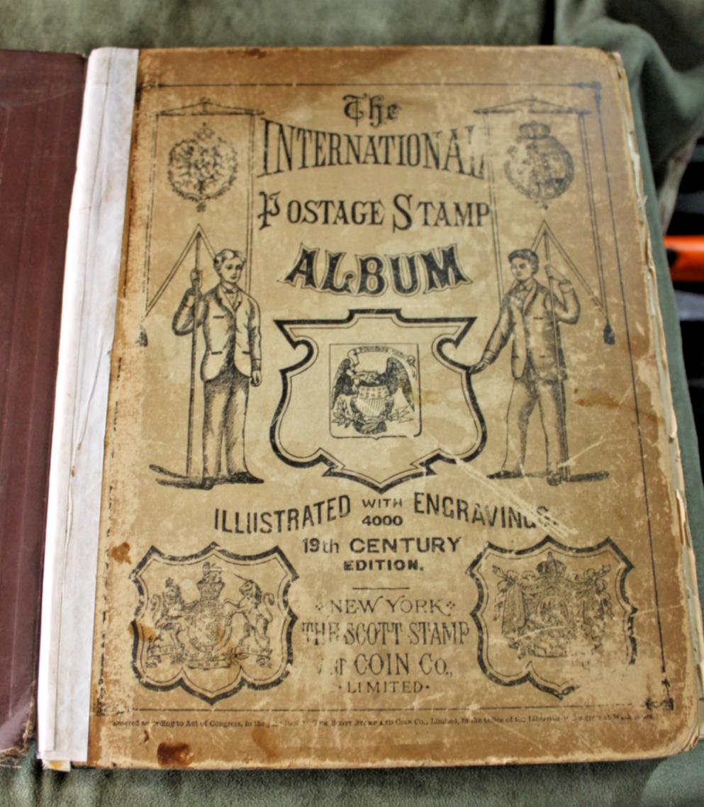 2 Scott International Postage Stamp Albums 19th Century & 1901-1912 ...