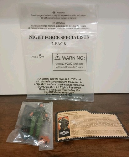 GI Joe 2013 JoeCon Convention Freestyle V1 Night Force Sealed ...