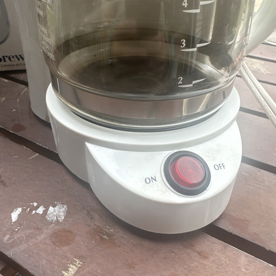 Black Decker SmartBrew DCM500 5 Cup Electric Drip Coffee Maker White | eBay