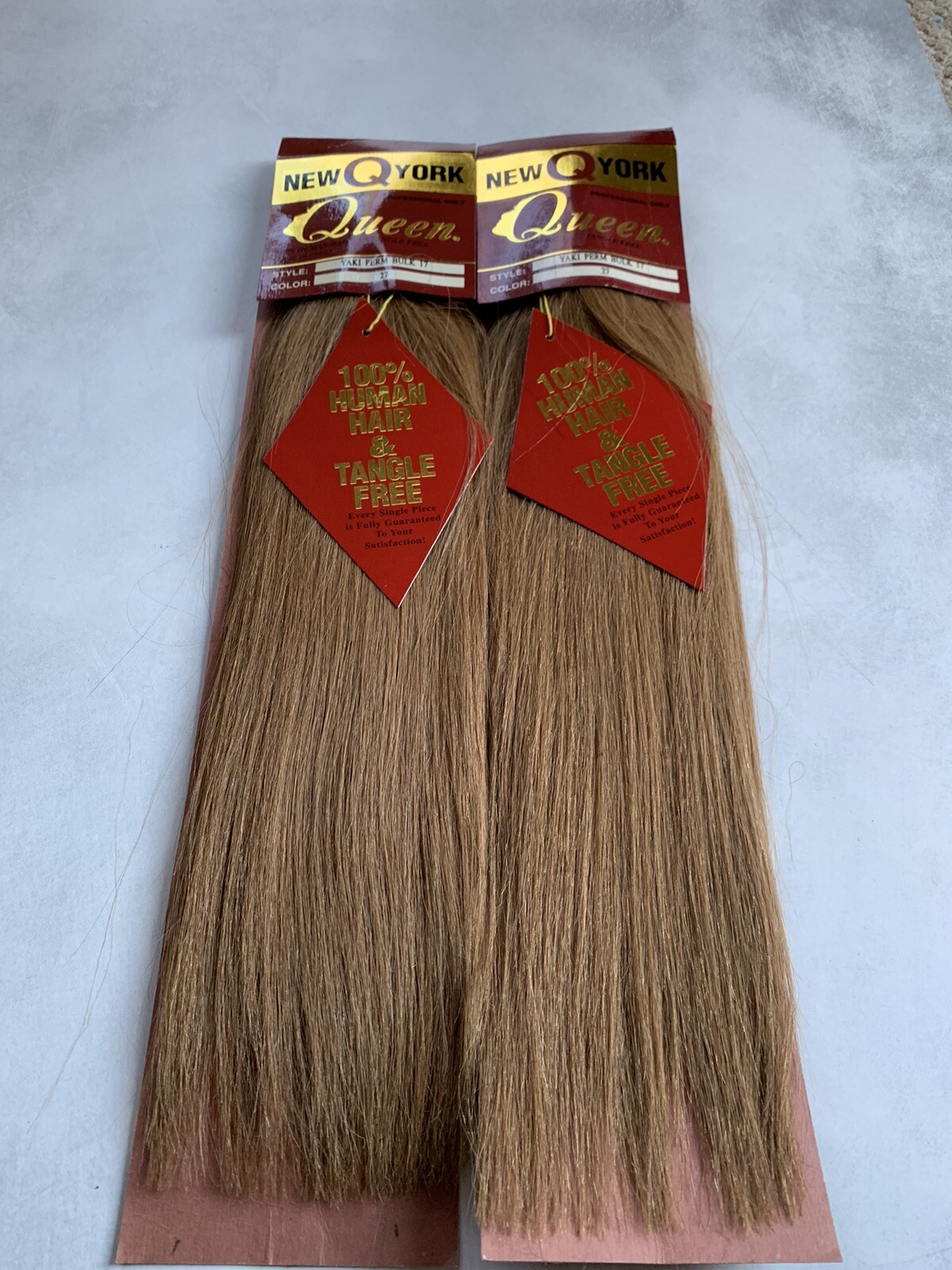 100% Human Hair for Braiding by NY Queen, Yaki Perm Bulk 2-Pack Bundle ...