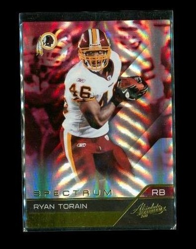 2011 PANINI ABSOLUTE MEM SPECTRUM RC Football Card #99 RYAN TORAIN ...