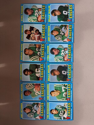 1971 Topps Football Philadelphia Eagles Team Lot Of 12 Cards NFL | eBay