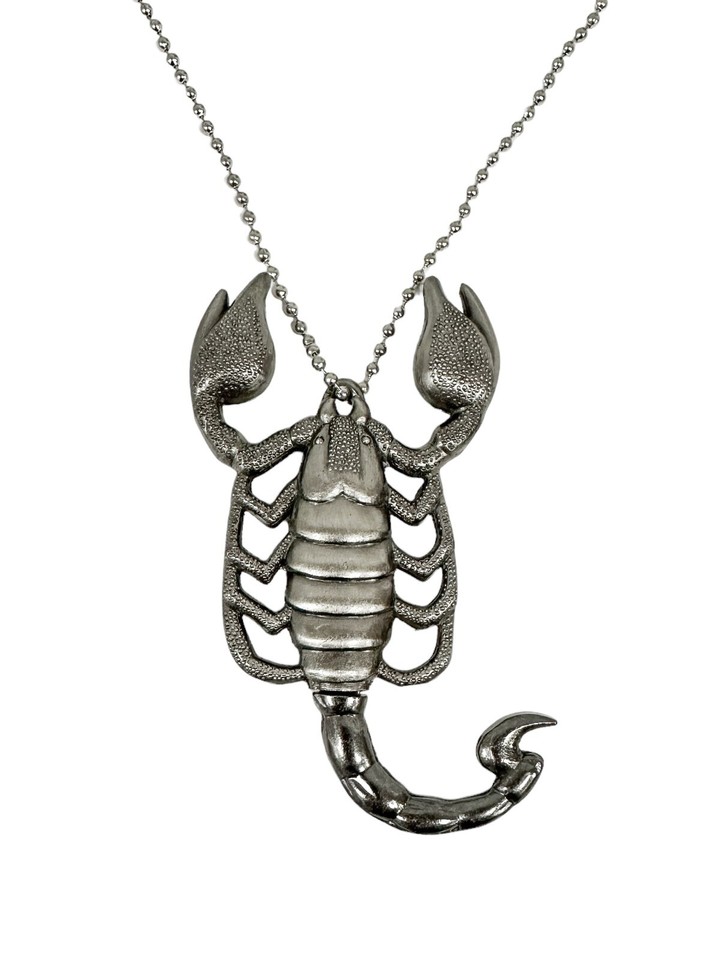 Scorpion With Removable Knives/ Blade Necklace Pendant Silver Punk ...