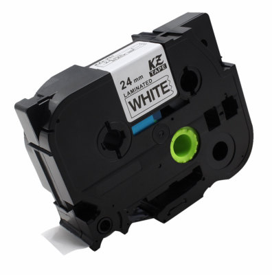 24mm Black on White Label Tape Maker For BROTHER P-Touch 3600, 550 ...