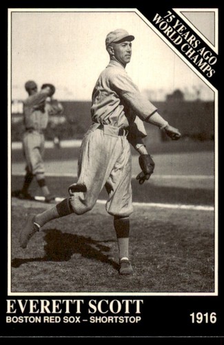 1991 The Sporting News Conlon Collection Everett Scott Baseball Cards ...