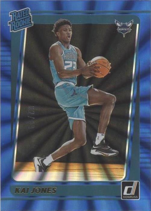 2021-22 Panini Donruss - Rated Rookie Kai Jones #232 Holo Blue Laser ...
