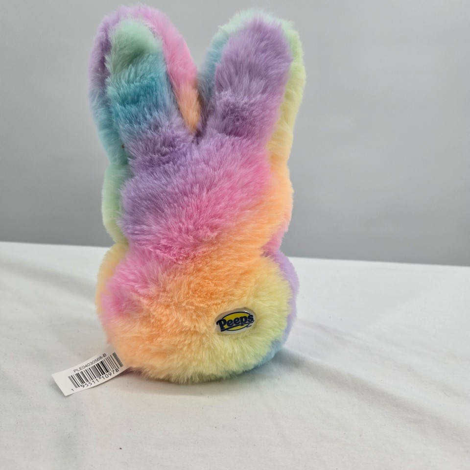 Just Born PEEPS Tie Dye Easter Bunny Fuzzy Plush Stuffed Animal 8 ...